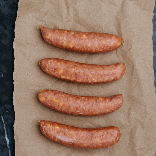 Smoked brat- Cheddarwurst – Conger Meat Market